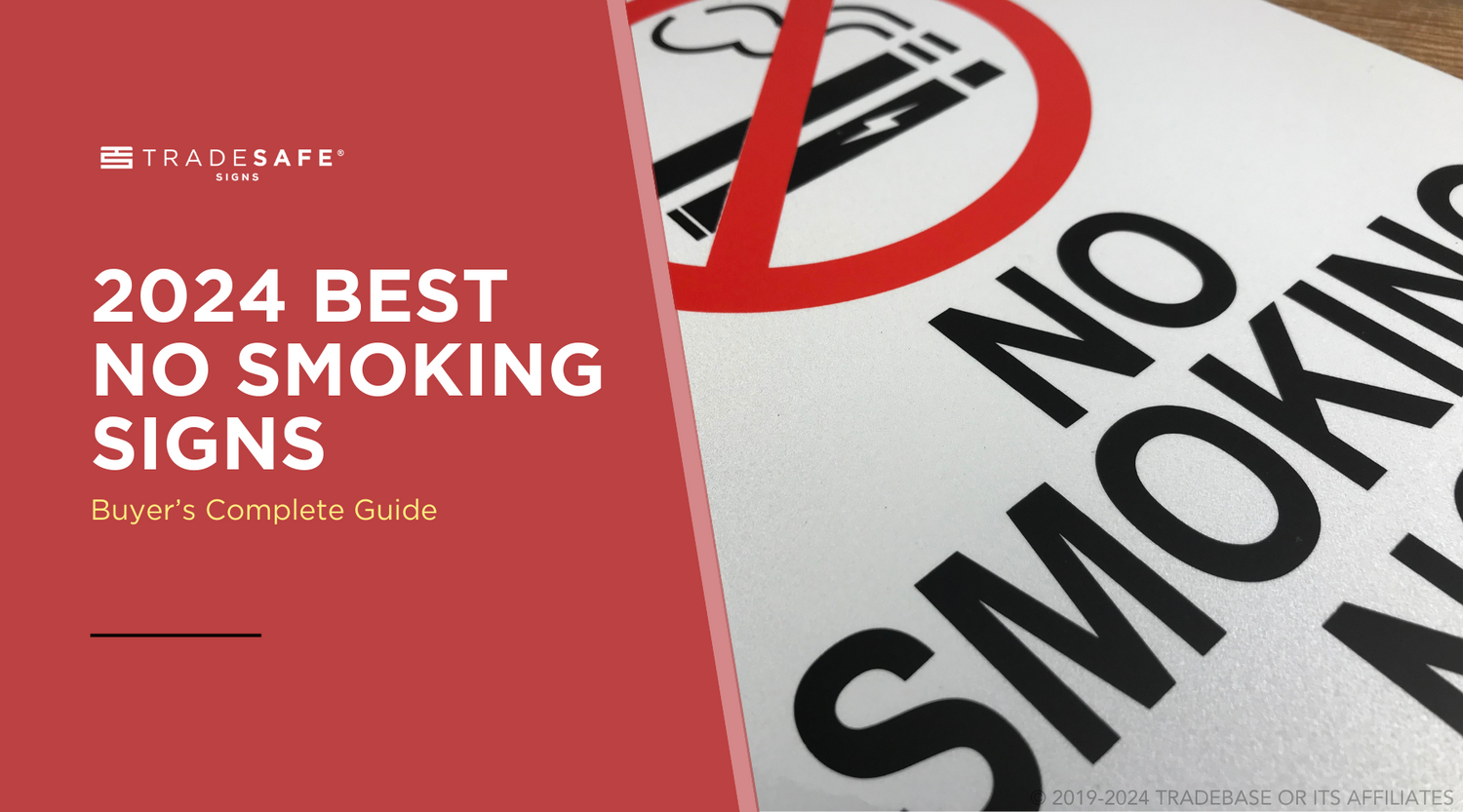 Best No Smoking Sign 2024 (Buyer's Guide) | TRADESAFE