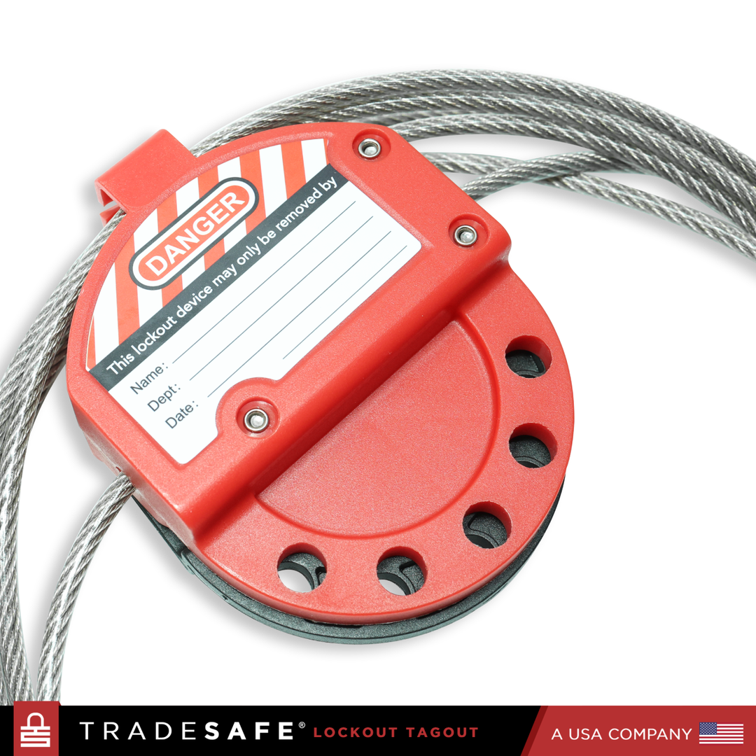 Adjustable Cable Lock Out Device - 10ft | TRADESAFE