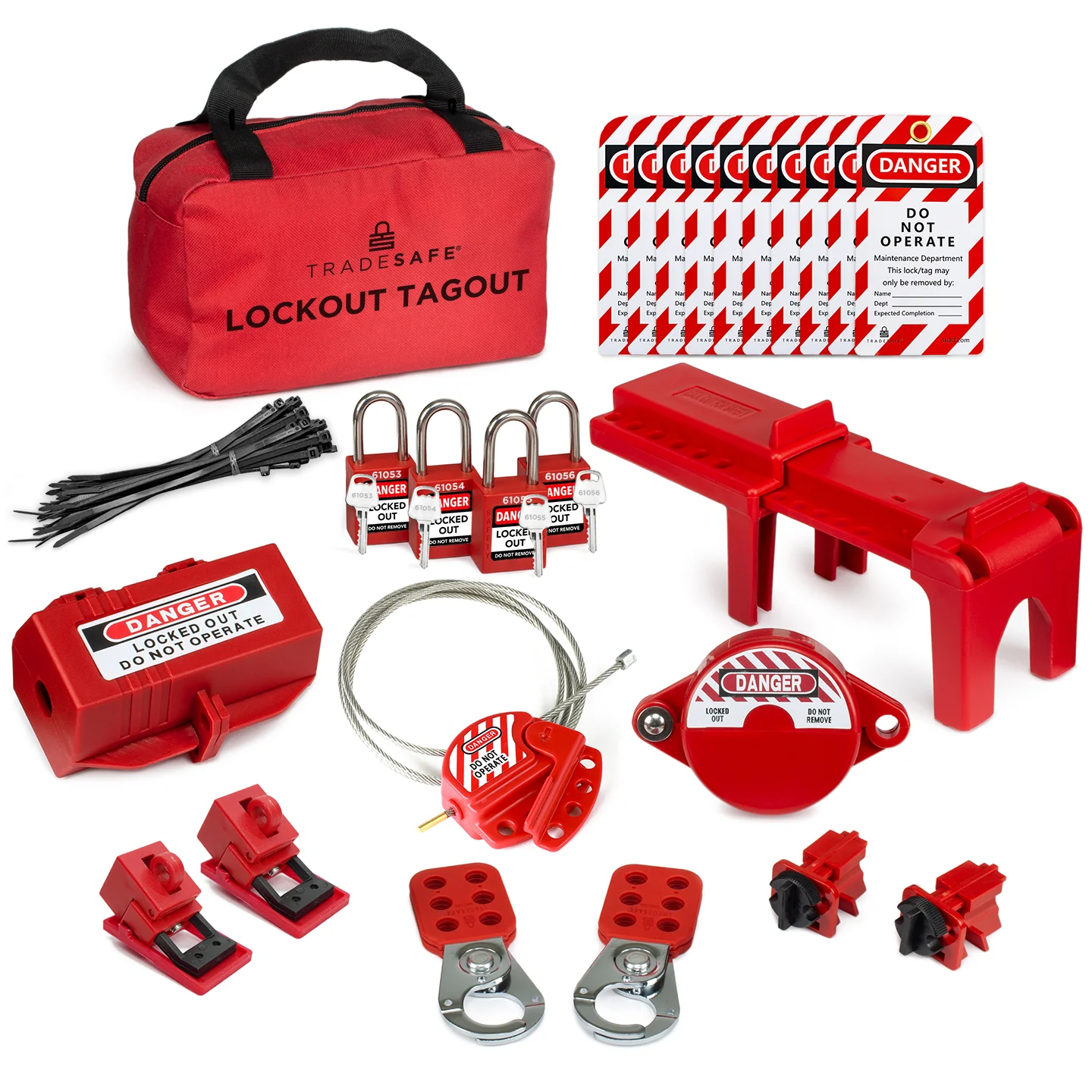 Kit profesional de bloqueo y etiquetado - Kit industrial LOTO – TRADESAFE