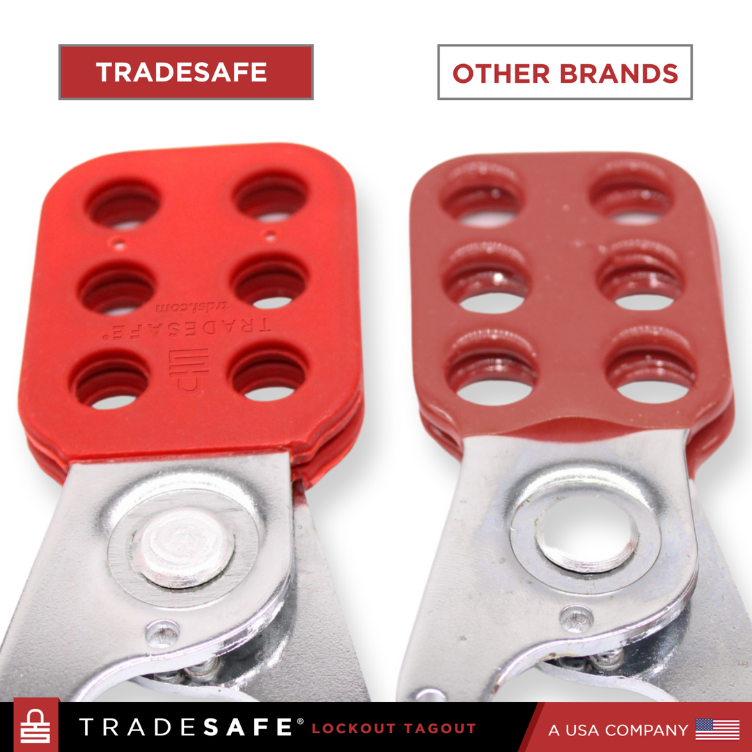 Steel Lockout Hasp - 1-1/2" LOTO Hasps, 6 Pack | TRADESAFE