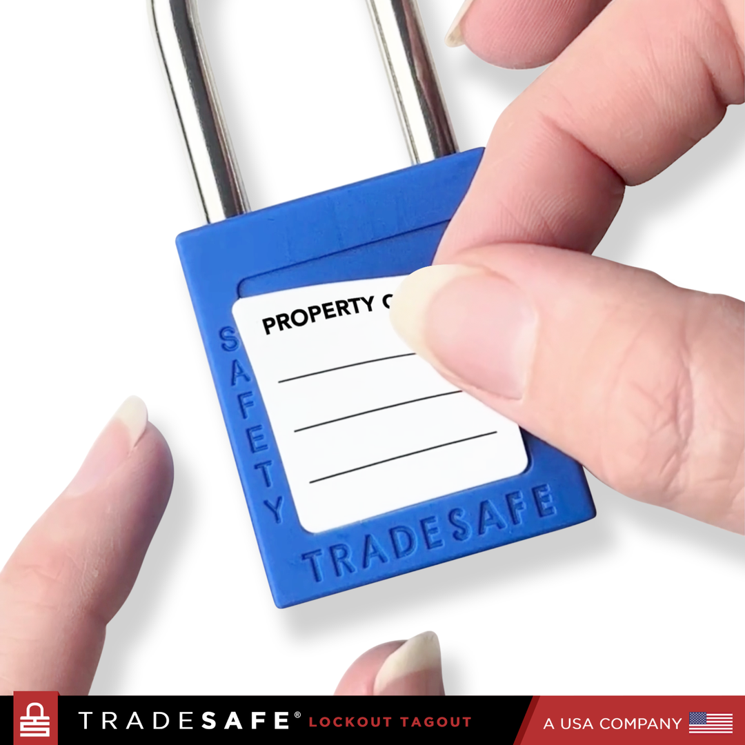 Multilingual Padlock Labels - 60 Pack Lockout Labels | TRADESAFE