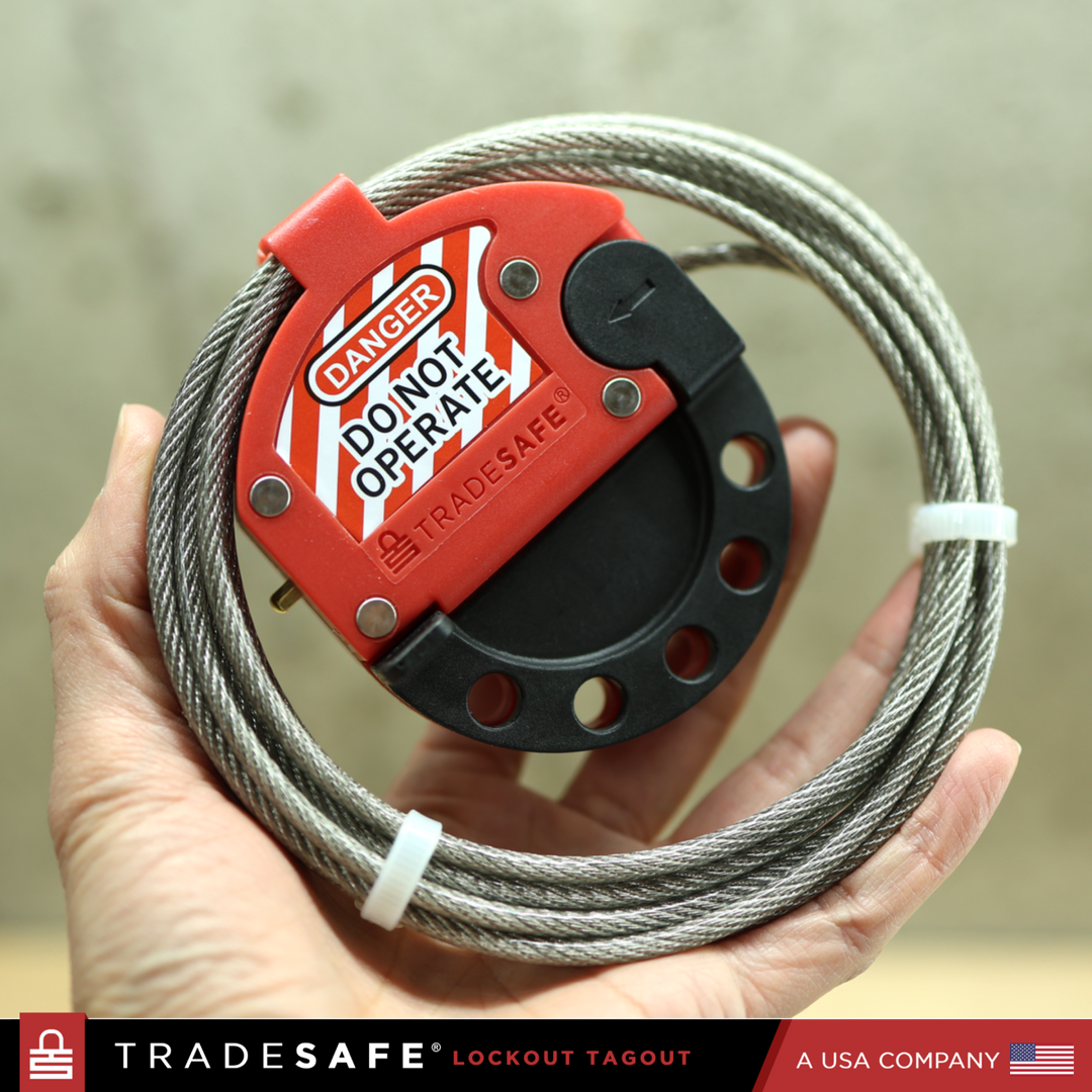 Adjustable Cable Lock Out Device - 10ft | TRADESAFE