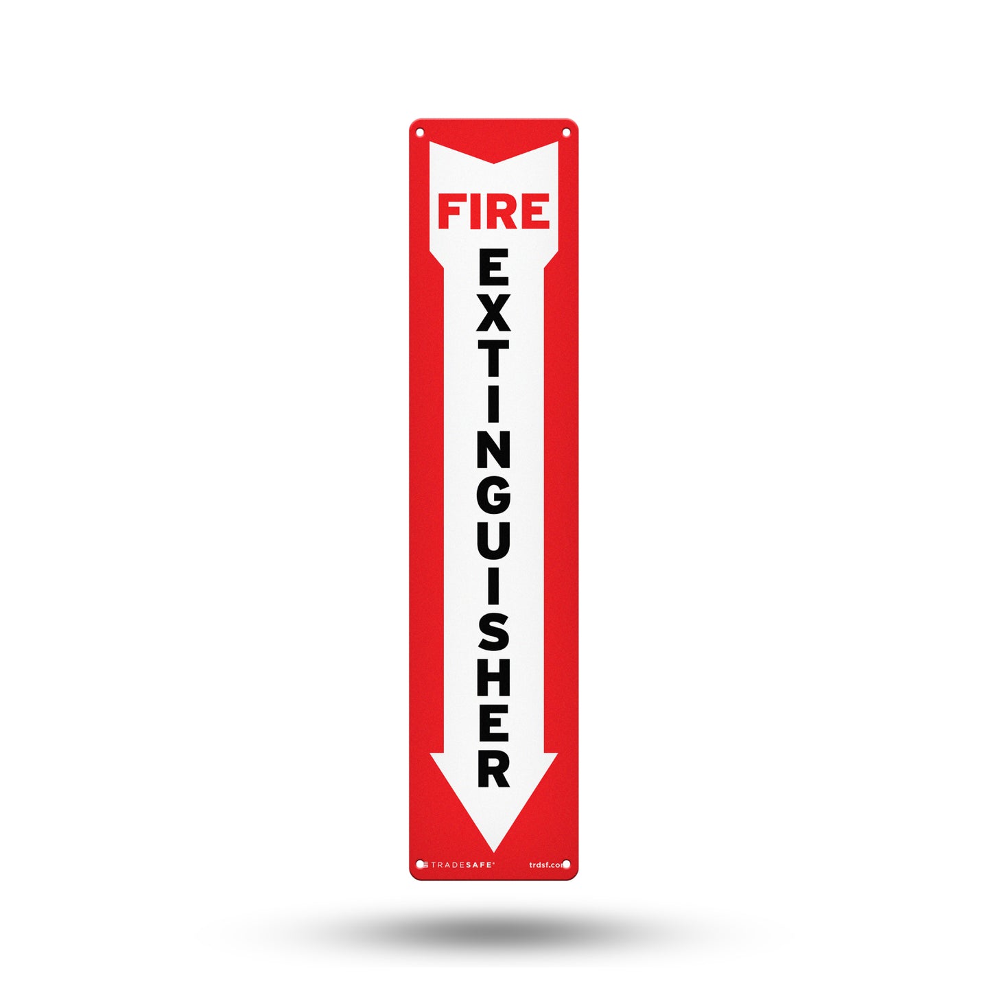 Fire Extinguisher Below Sign - Aluminum Fire Safety Sign | TRADESAFE
