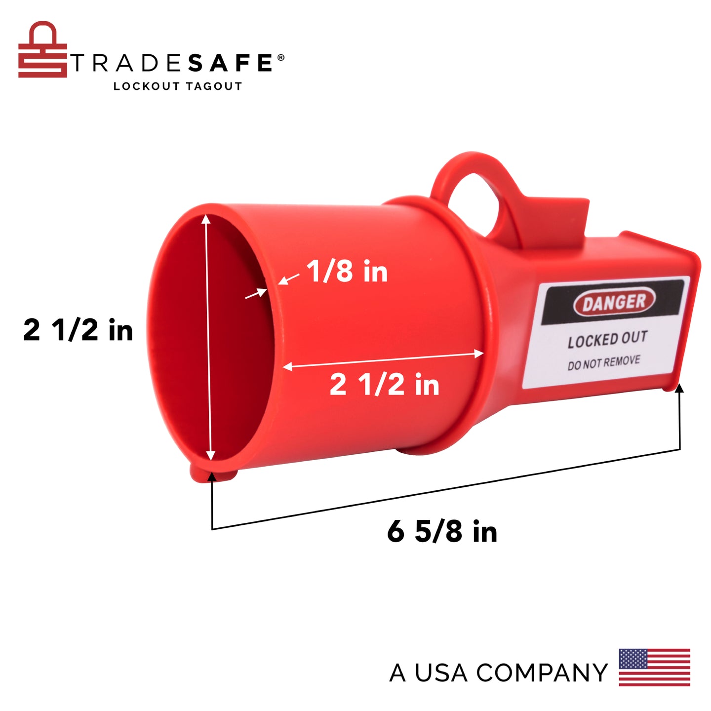 Pin and Sleeve Socket Lockout Device - 2-1/2” | TRADESAFE