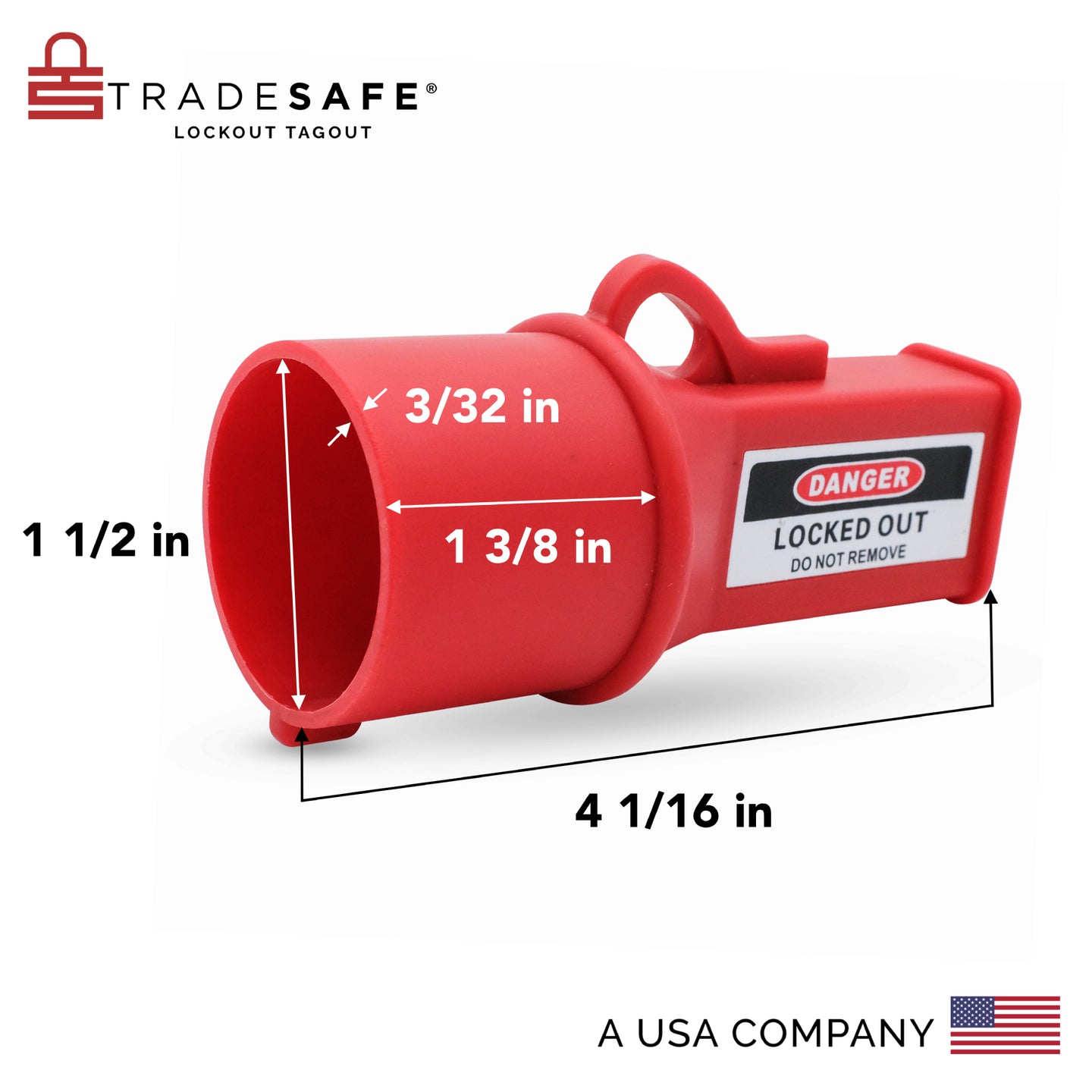 Pin and Sleeve Socket Lockout Device - 1 1/2" | TRADESAFE