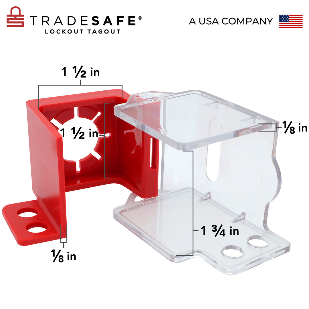 Medium Push Button Cover Lockout - Box Type | TRADESAFE
