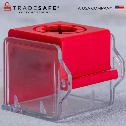 Medium Push Button Cover Lockout - Box Type | TRADESAFE