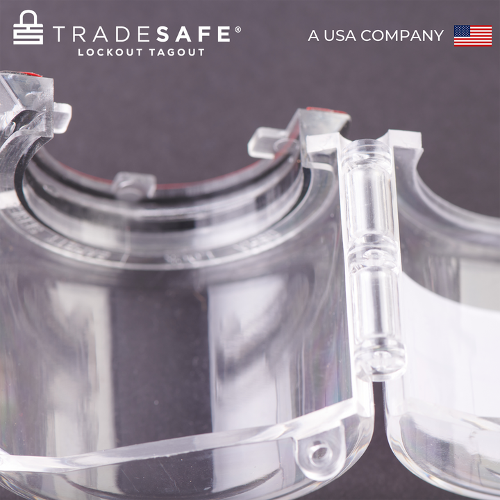 Round Push Button Cover Lockout - 3-Piece Set | TRADESAFE