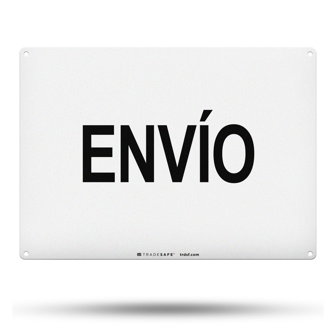 Envío Spanish Shipping Sign - Aluminum Facility Signs | TRADESAFE
