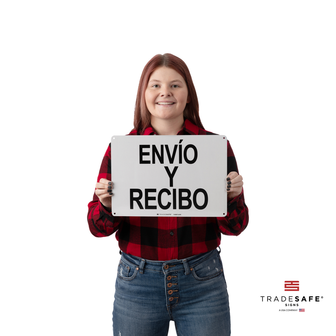 Envío y Recibo - Aluminum Facility Signs | TRADESAFE