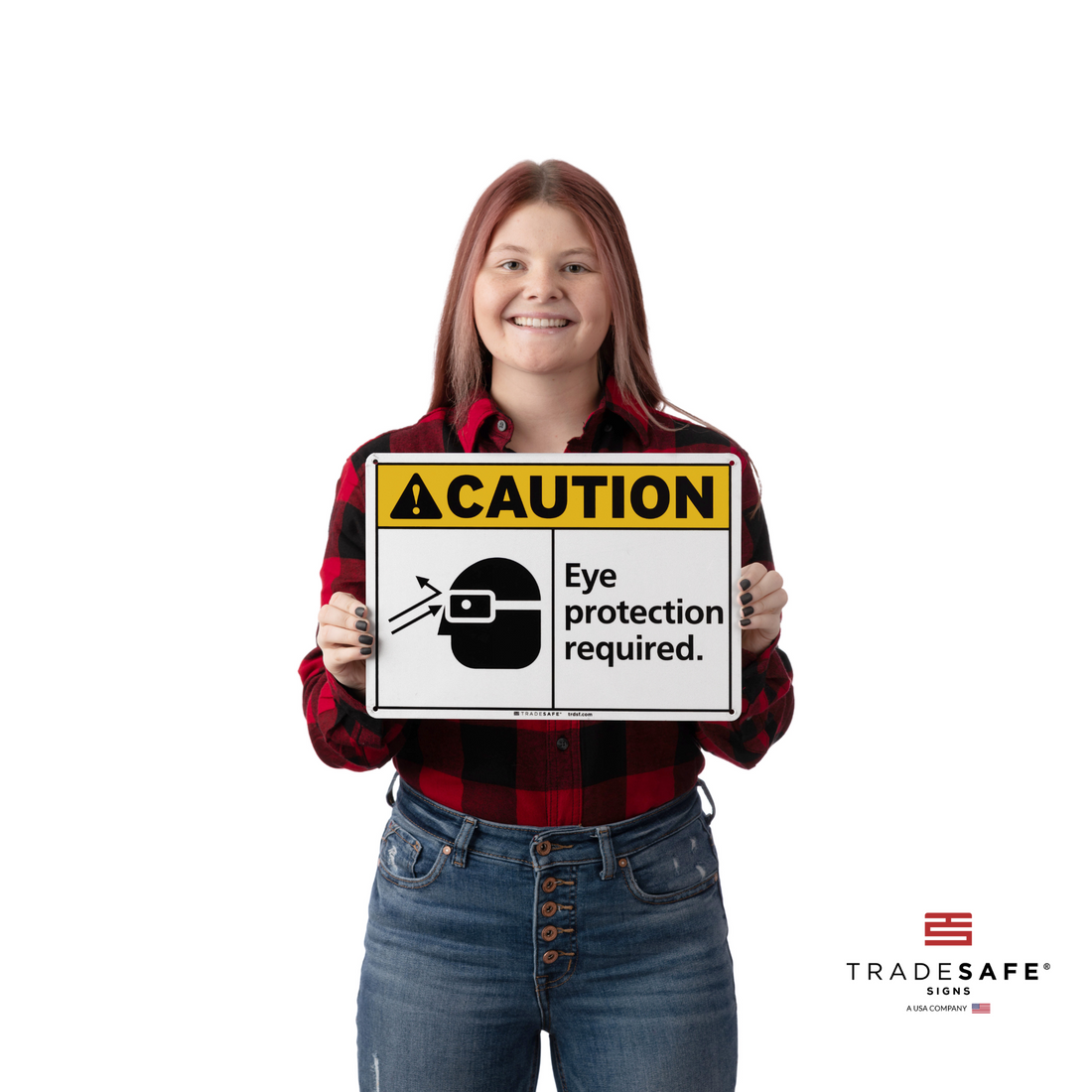 Eye Protection Required Sign - Aluminum PPE Signs | TRADESAFE