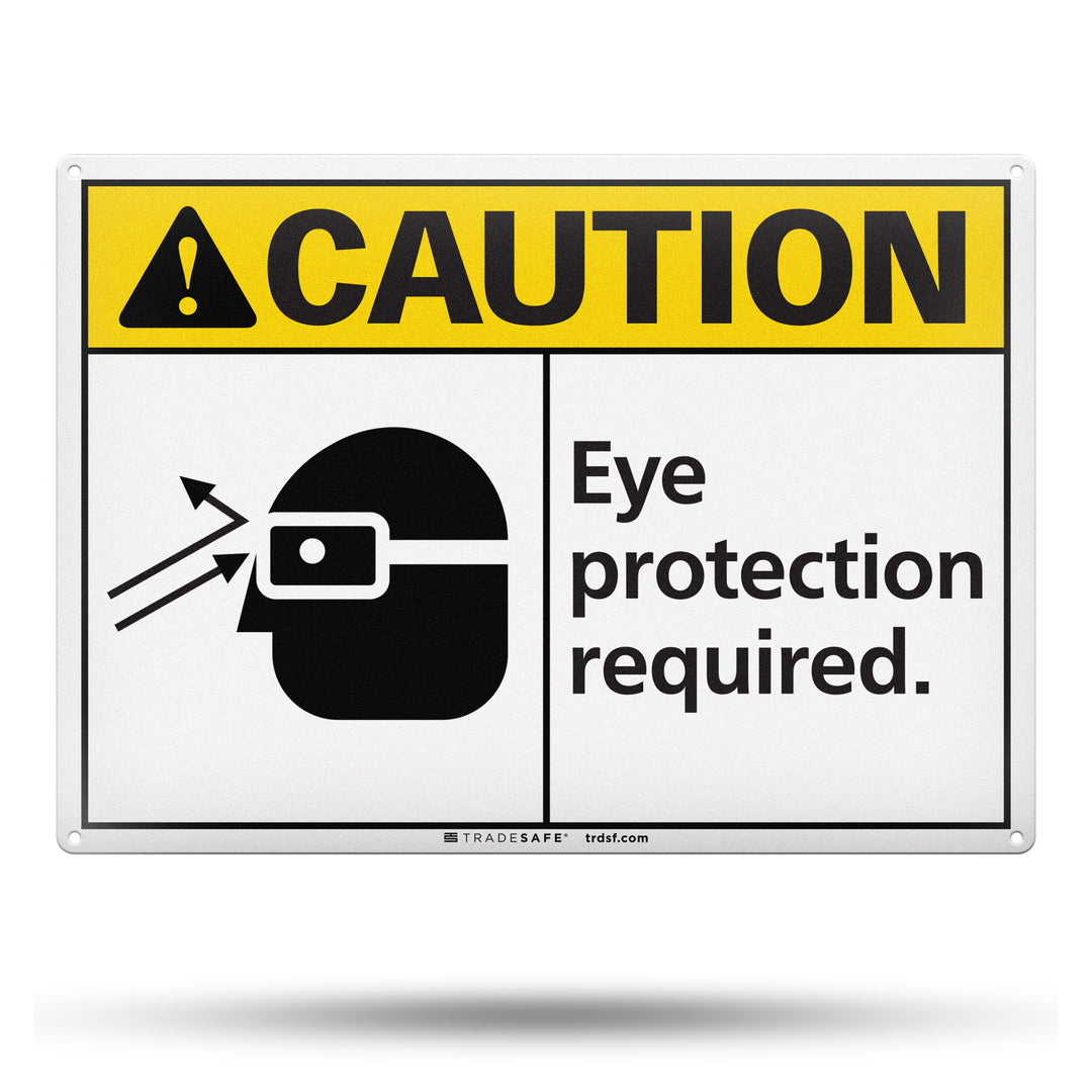 Eye Protection Required Sign - Aluminum PPE Signs | TRADESAFE