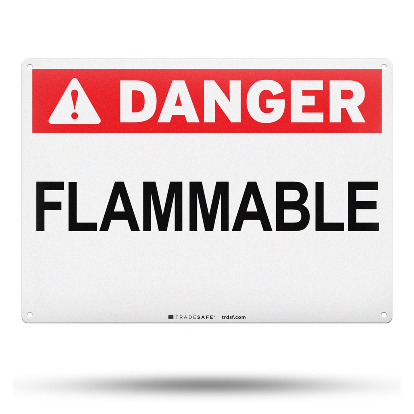 Danger Flammable Sign - Aluminum Fire Safety Sign | TRADESAFE