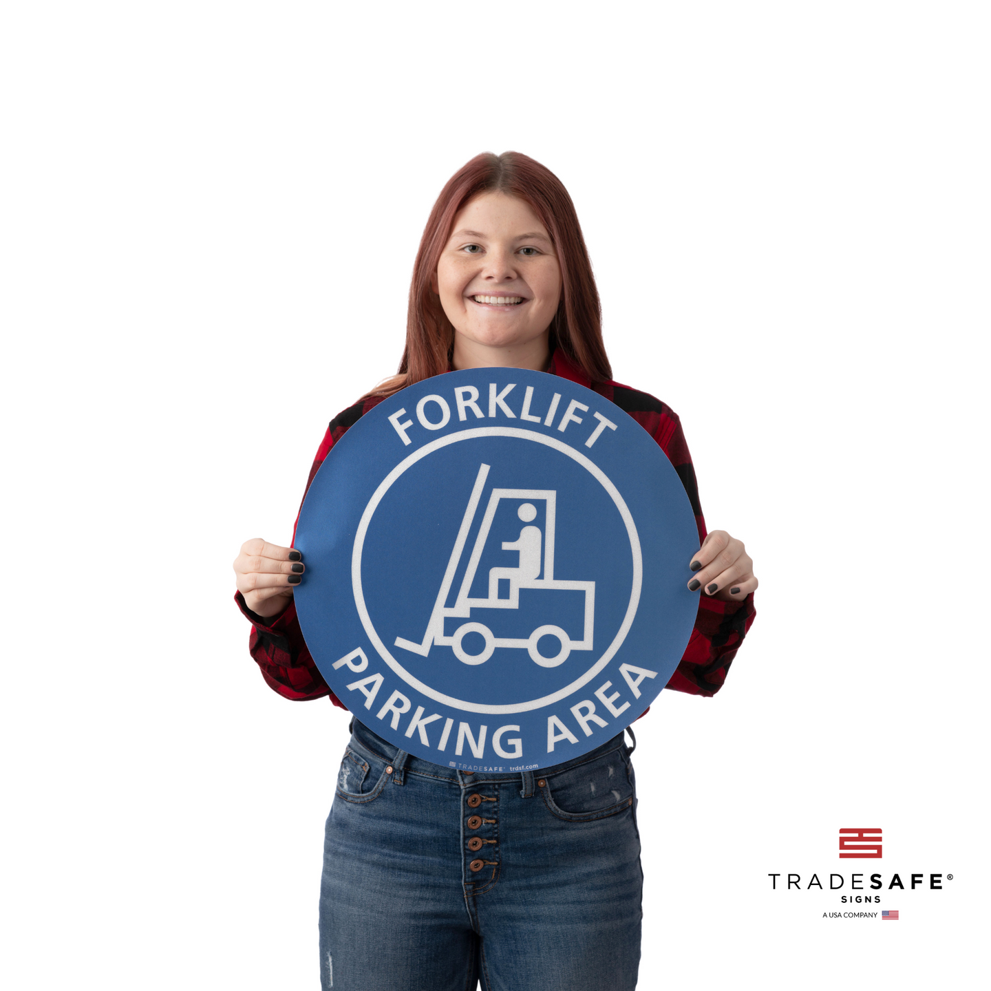 Forklift Parking Area Sign - Anti-Slip Floor Sign | TRADESAFE