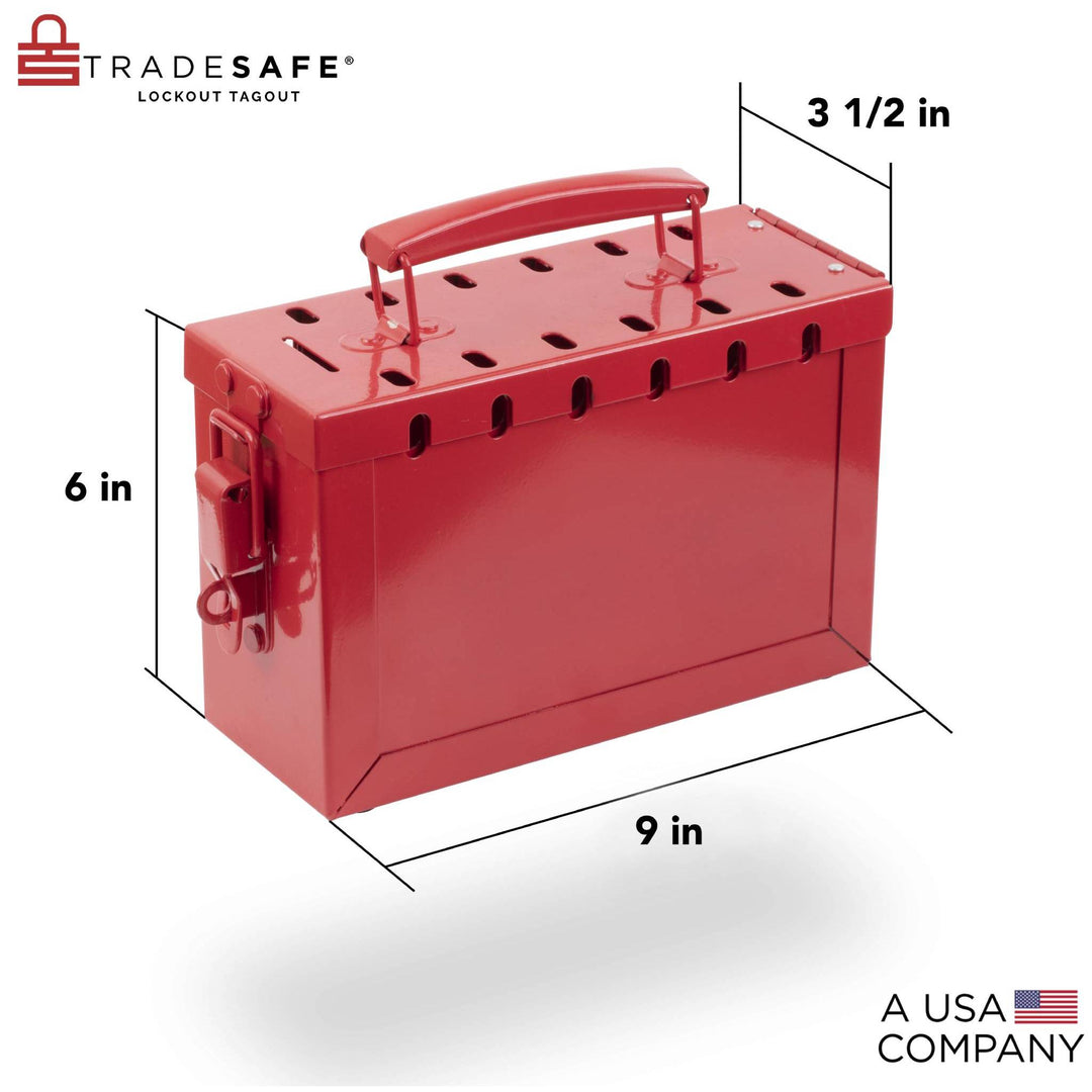Steel Group Lockout Box - Lockout Tagout Box | TRADESAFE