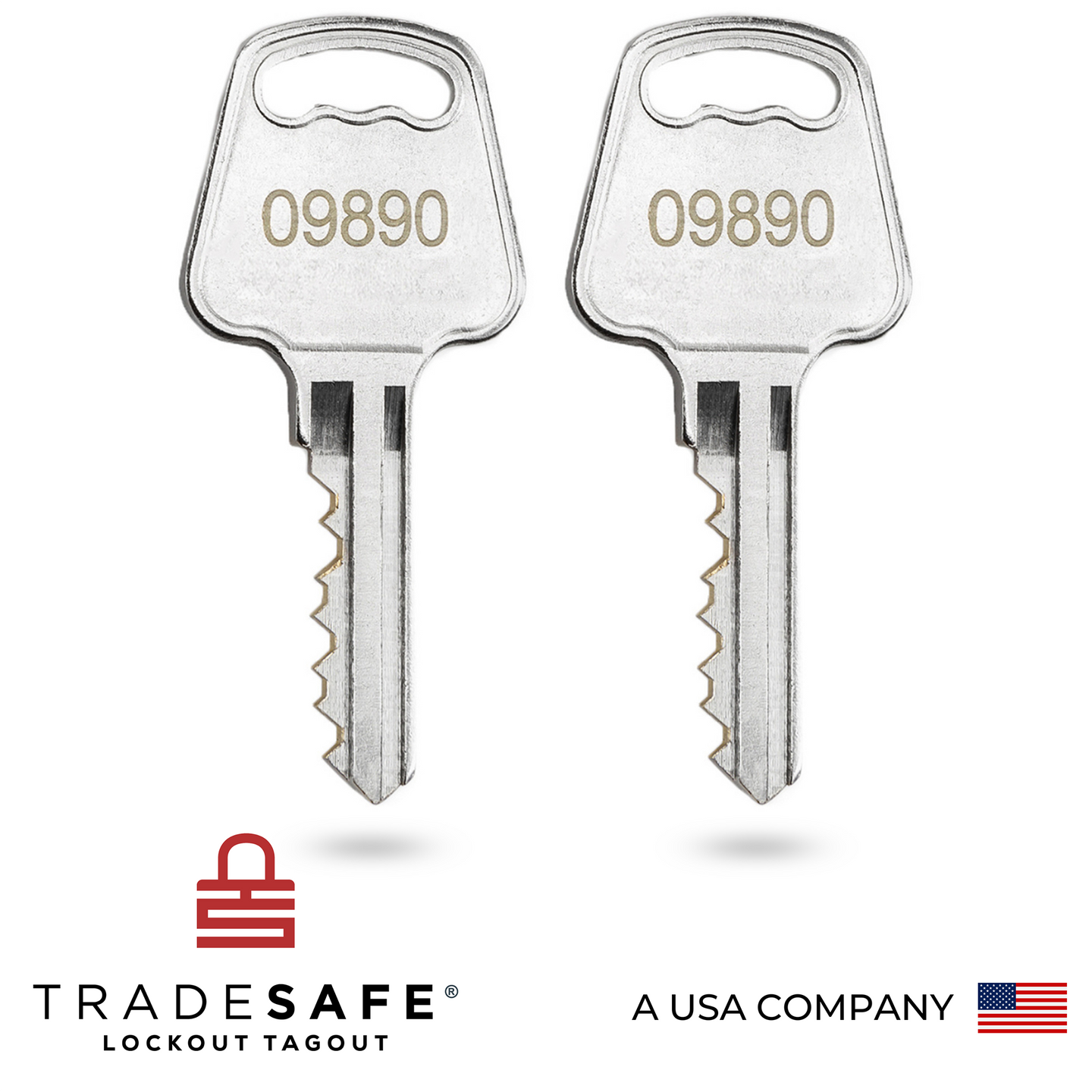 Yellow Keyed Alike Padlocks - 2 Keys - 10 Pack | TRADESAFE