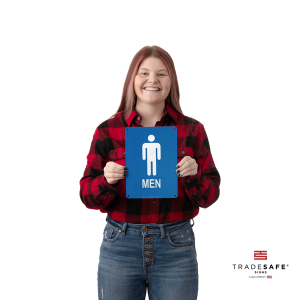 Mens Restroom Sign - Aluminum Restroom Signs | TRADESAFE