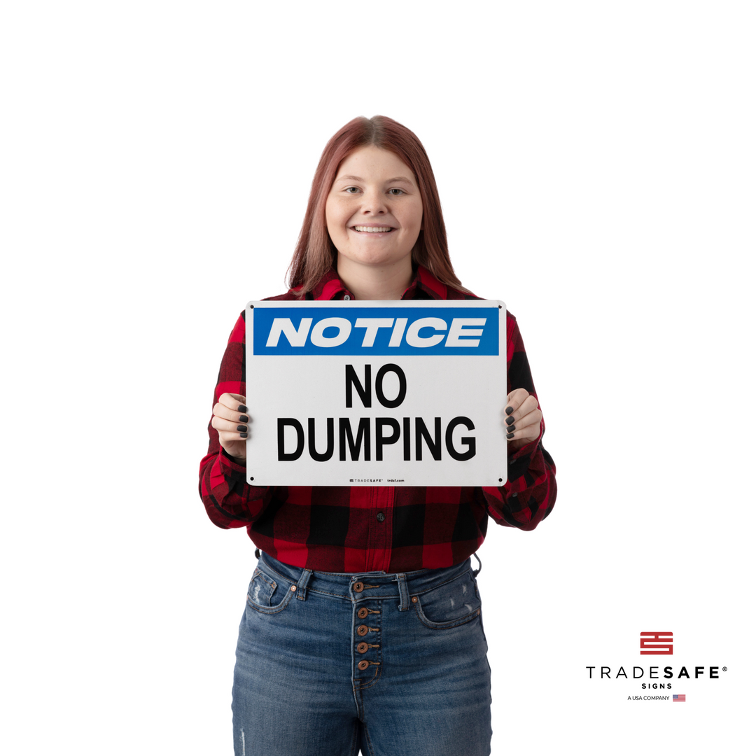 No Dumping Sign - Aluminum Facility Signs | TRADESAFE