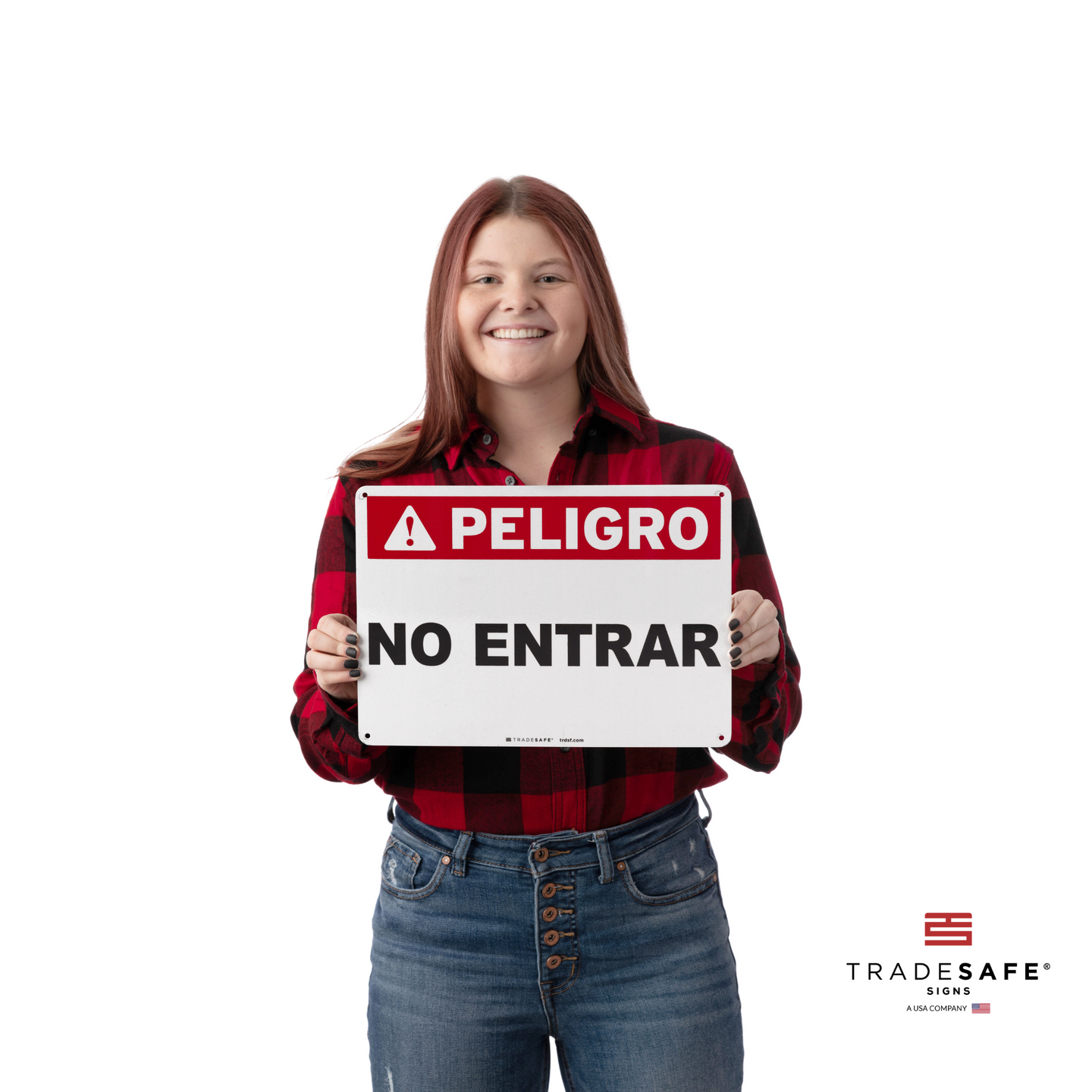 Peligro, No Entrar Sign - Aluminum Exit Sign | TRADESAFE