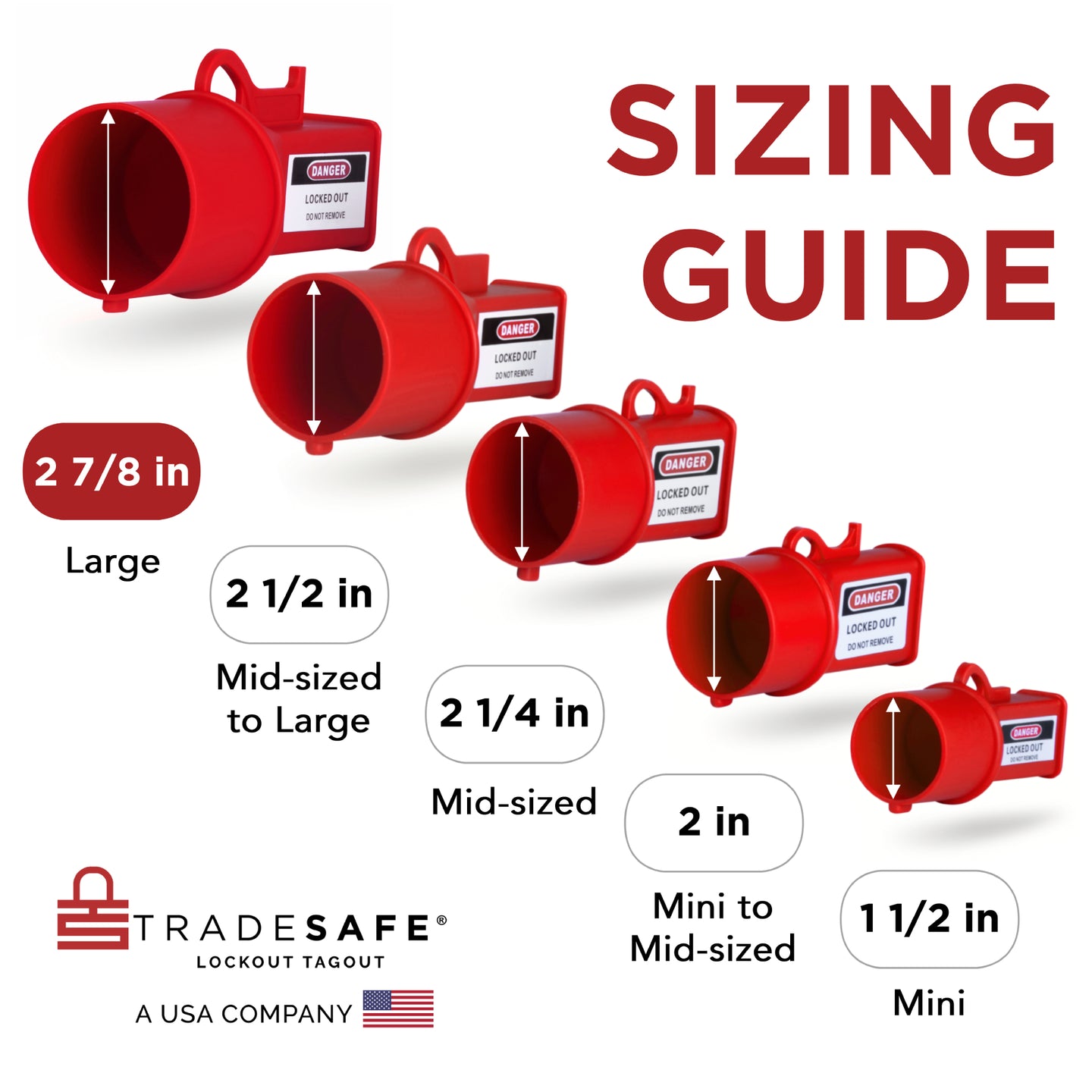 Pin and Sleeve Socket Lockout Device - 2-7/8” | TRADESAFE