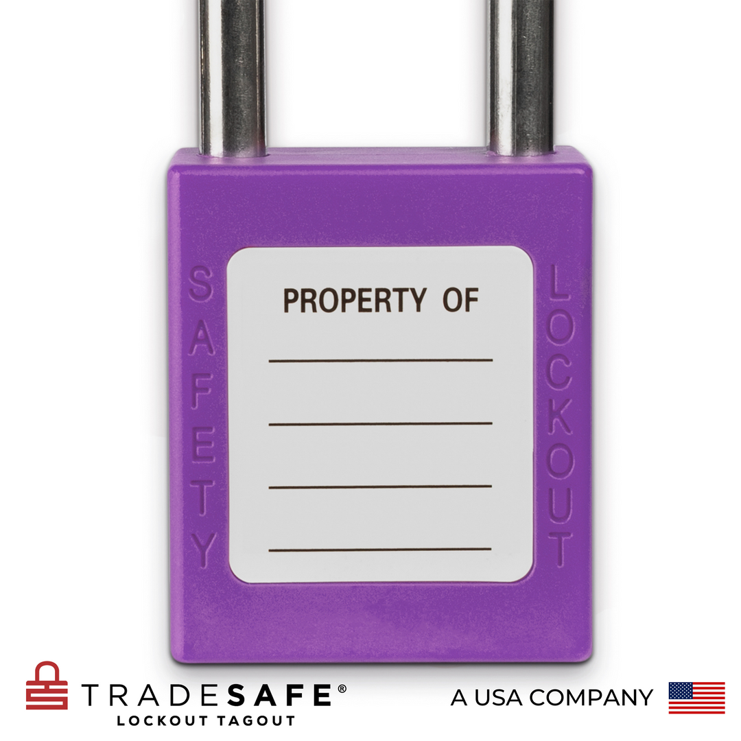Purple Keyed Different Lockout Locks - 2 Keys - 7 Pack | TRADESAFE