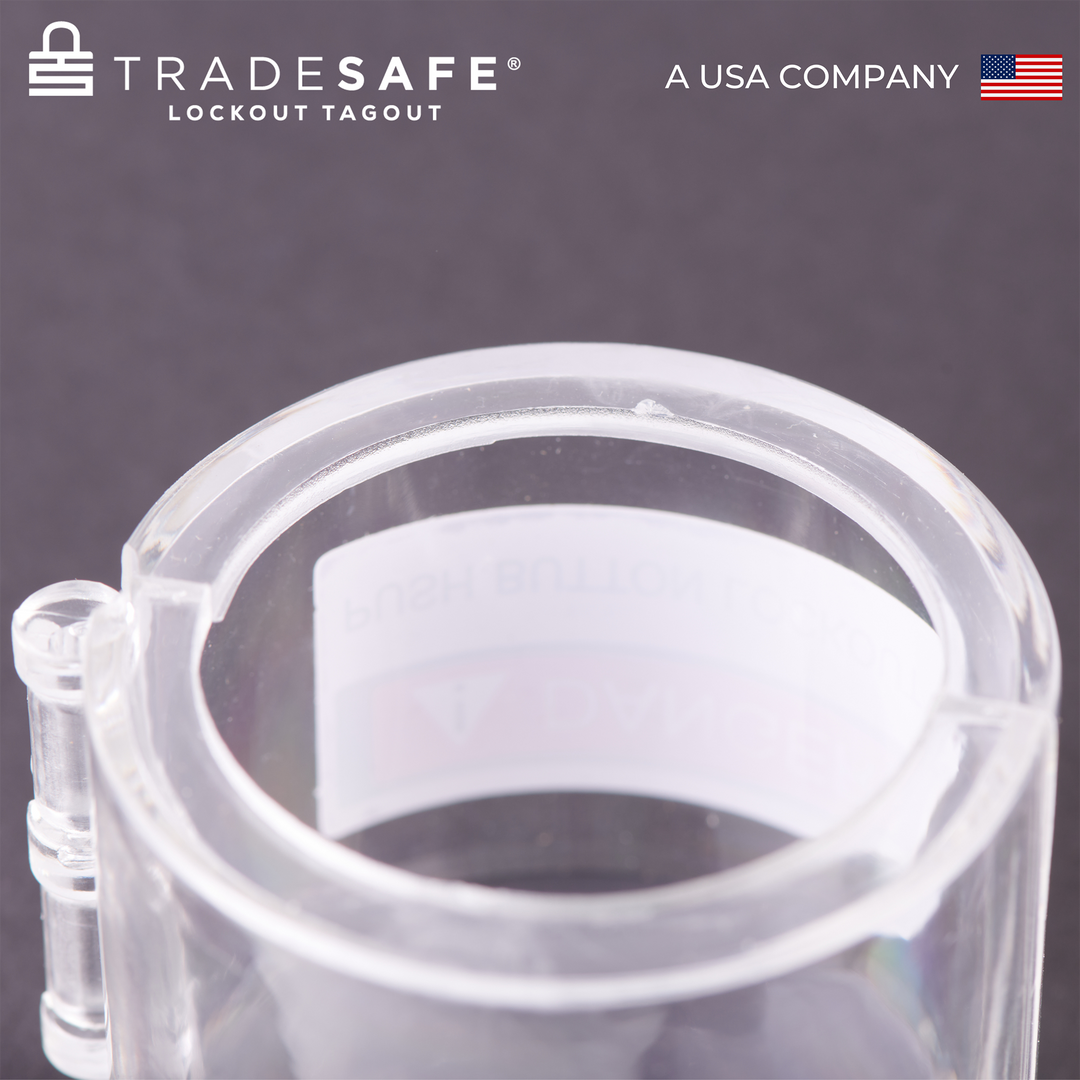 Round Push Button Cover Lockout - 3-Piece Set | TRADESAFE