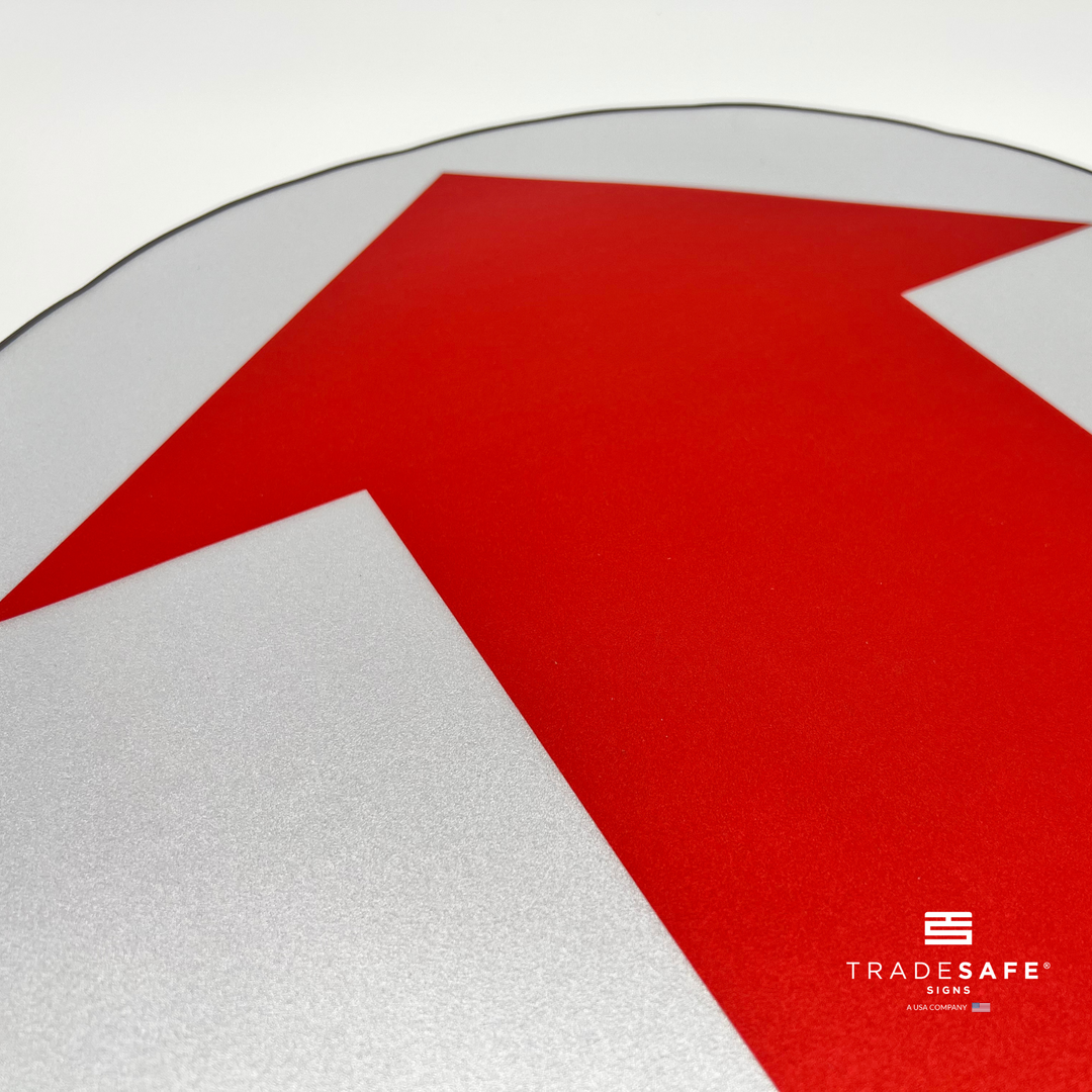 Red Arrow Sign - Anti-Slip Floor Decal | TRADESAFE