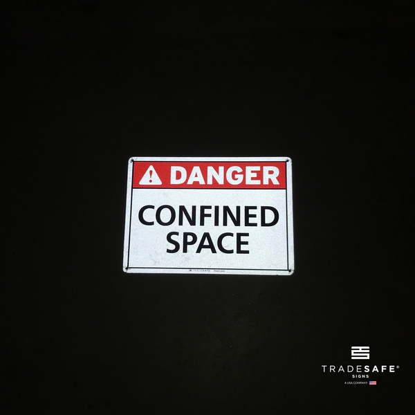 Confined Space Sign - Aluminum Danger Sign | TRADESAFE