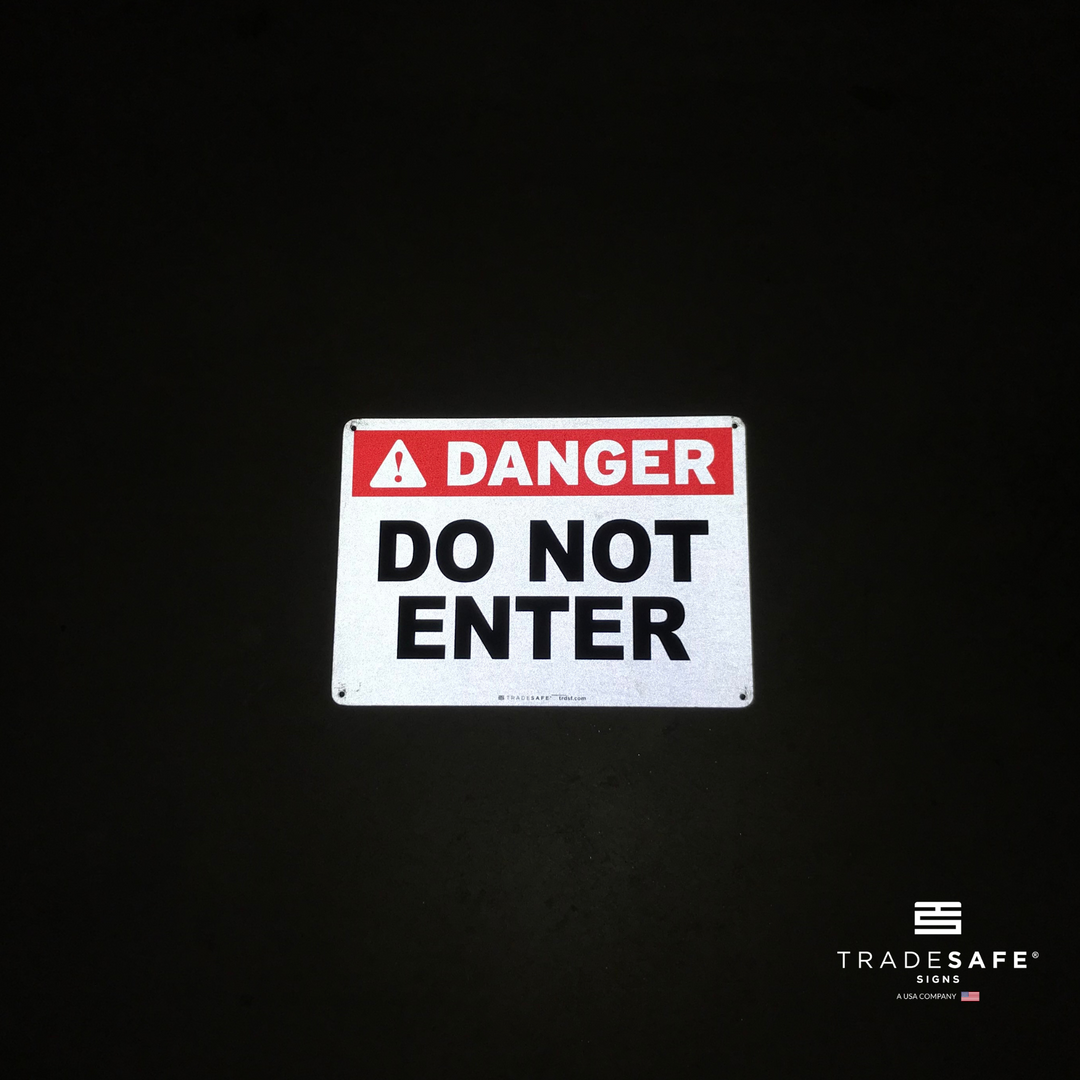 Danger Do Not Enter Sign - Aluminum Exit Sign | TRADESAFE