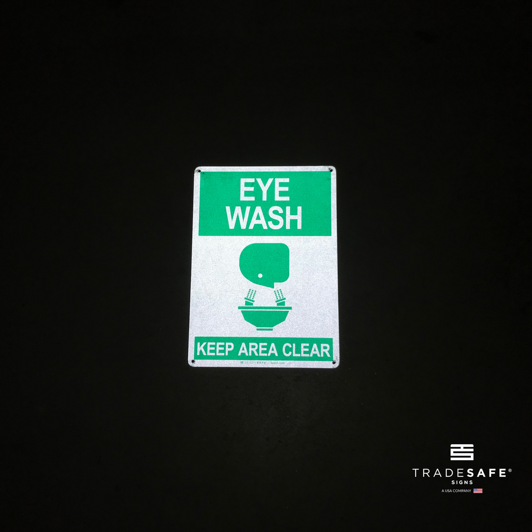 Eye Wash Station Sign - Aluminum Safety Sign | TRADESAFE