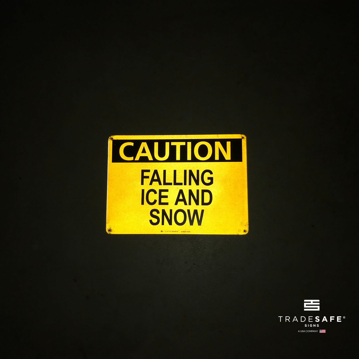 Falling Ice and Snow Sign - Aluminum Caution Sign | TRADESAFE