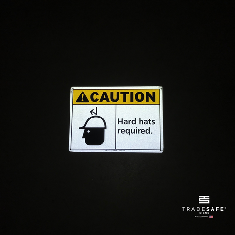 Hard Hats Required Sign - Aluminum PPE Signs | TRADESAFE