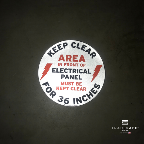 Electrical Panel Signs - Anti-Slip Floor Sticker | TRADESAFE