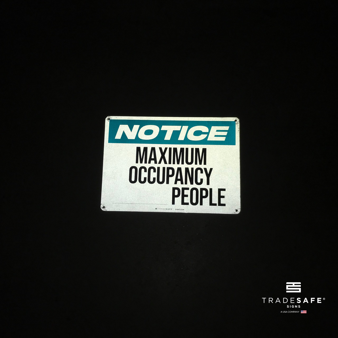 Maximum Occupancy Sign - Aluminum COVID-19 Signs | TRADESAFE