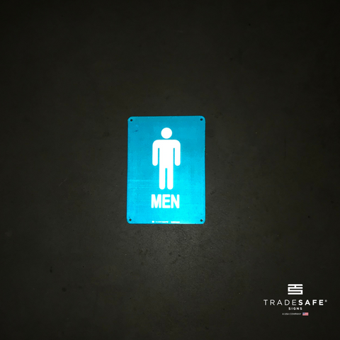 Mens Restroom Sign - Aluminum Restroom Signs | TRADESAFE