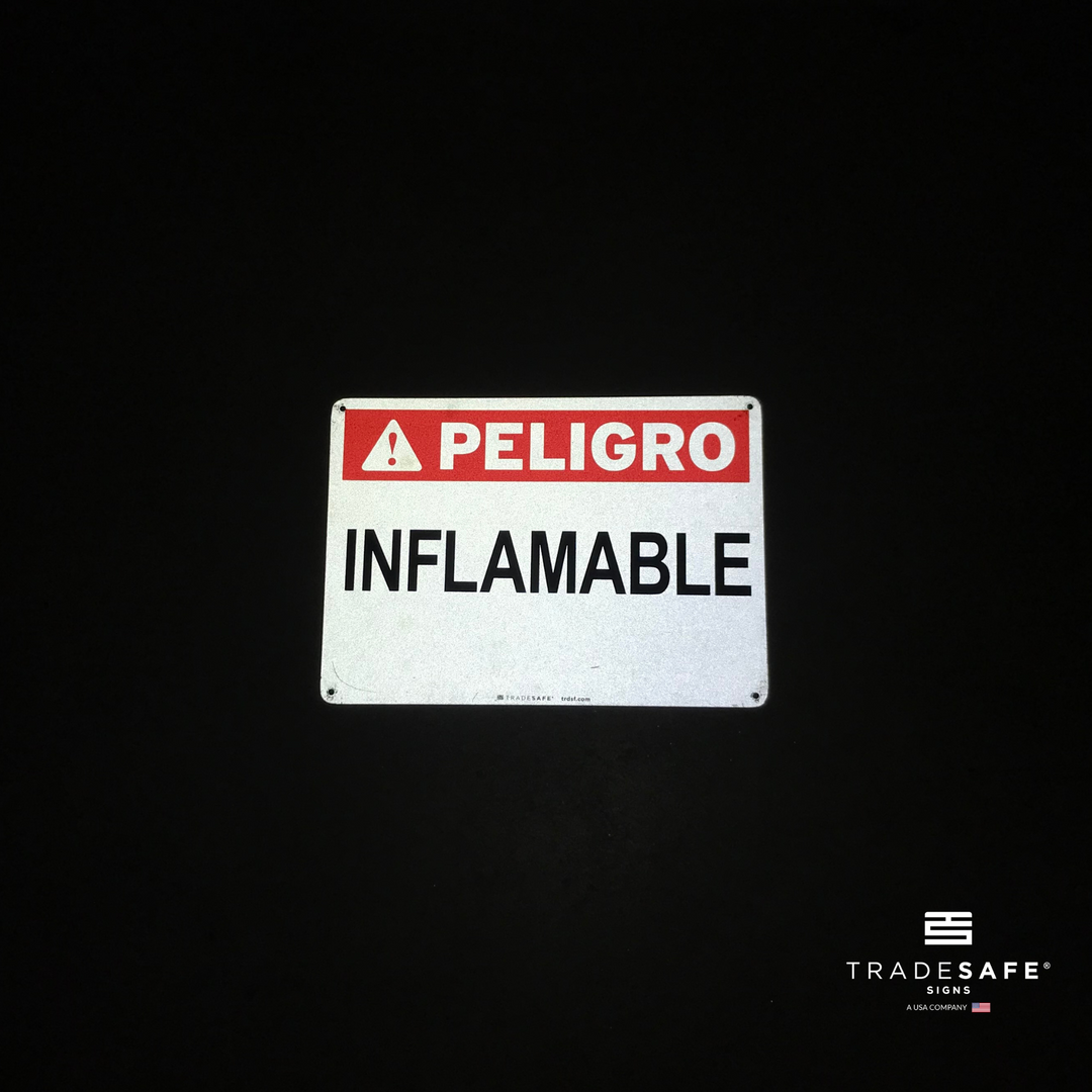 Peligro, Inflamable - Aluminum Fire Safety Sign | TRADESAFE