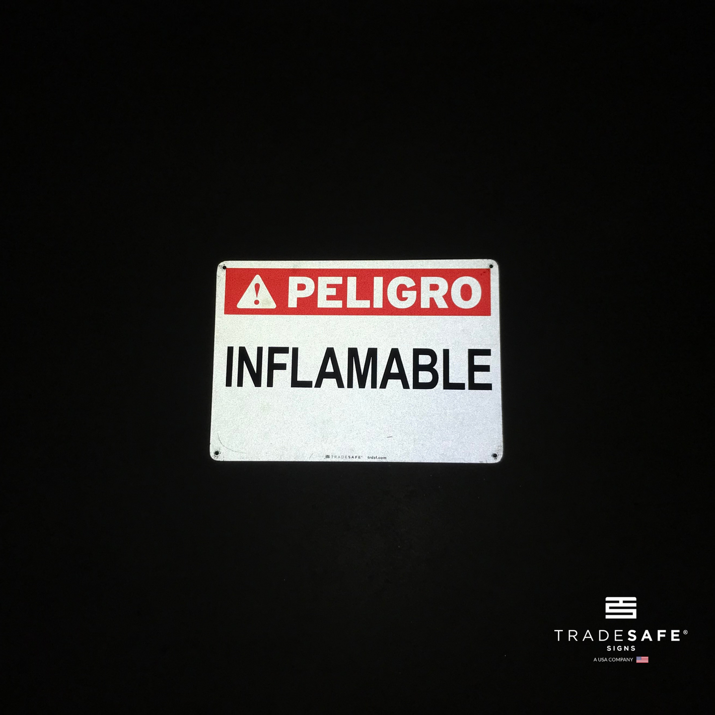 Peligro, Inflamable - Aluminum Fire Safety Sign | TRADESAFE