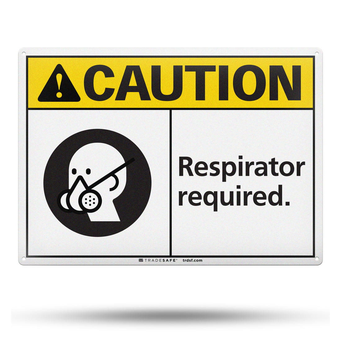Respirator Required Sign - Aluminum PPE Signs | TRADESAFE