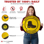 Safety Shoes Signs - Anti-Slip Floor Sticker | TRADESAFE