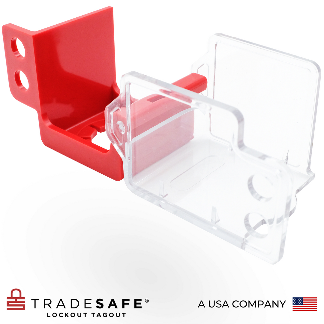 Medium Push Button Cover Lockout - Box Type | TRADESAFE