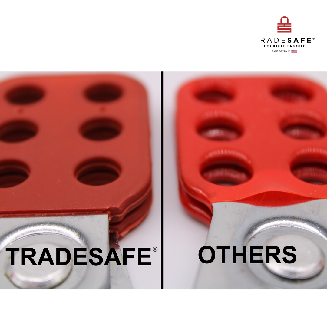 Steel Lockout Hasps - 1” LOTO Hasps, 6 Pack | TRADESAFE