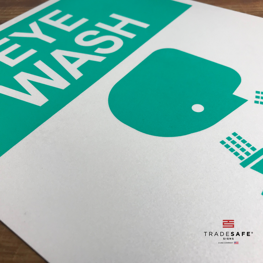 Eye Wash Station Sign - Aluminum Safety Sign | TRADESAFE