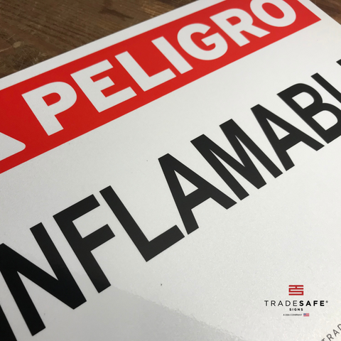 Peligro, Inflamable - Aluminum Fire Safety Sign | TRADESAFE